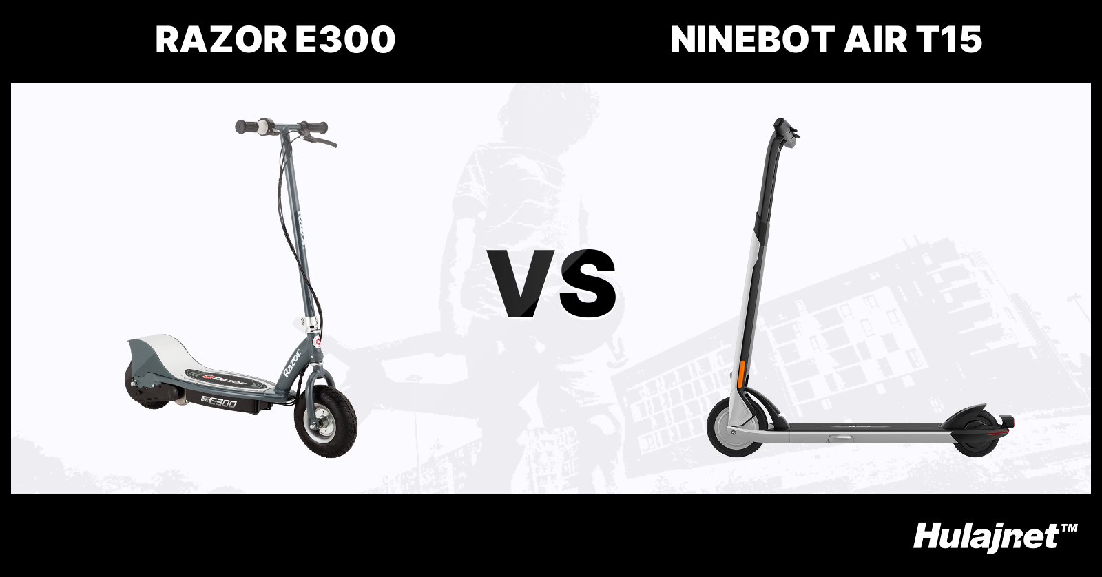RAZOR E300 vs NINEBOT AIR T15 — Porównanie Hulajnóg